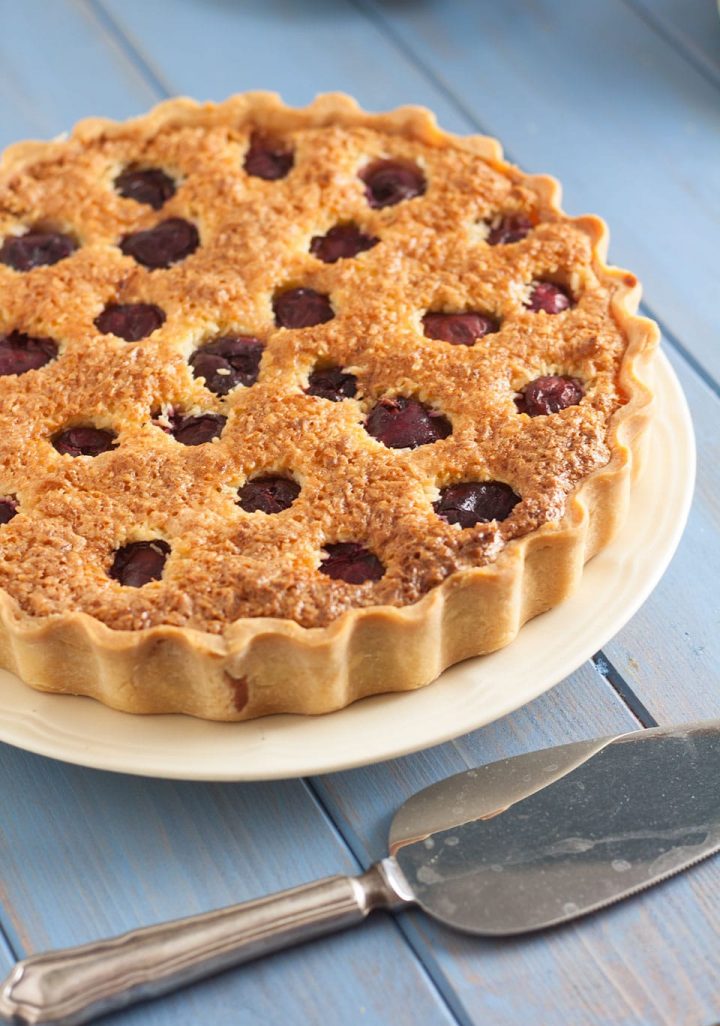 Cherry and Coconut Bakewell Tart | Recipes Made Easy