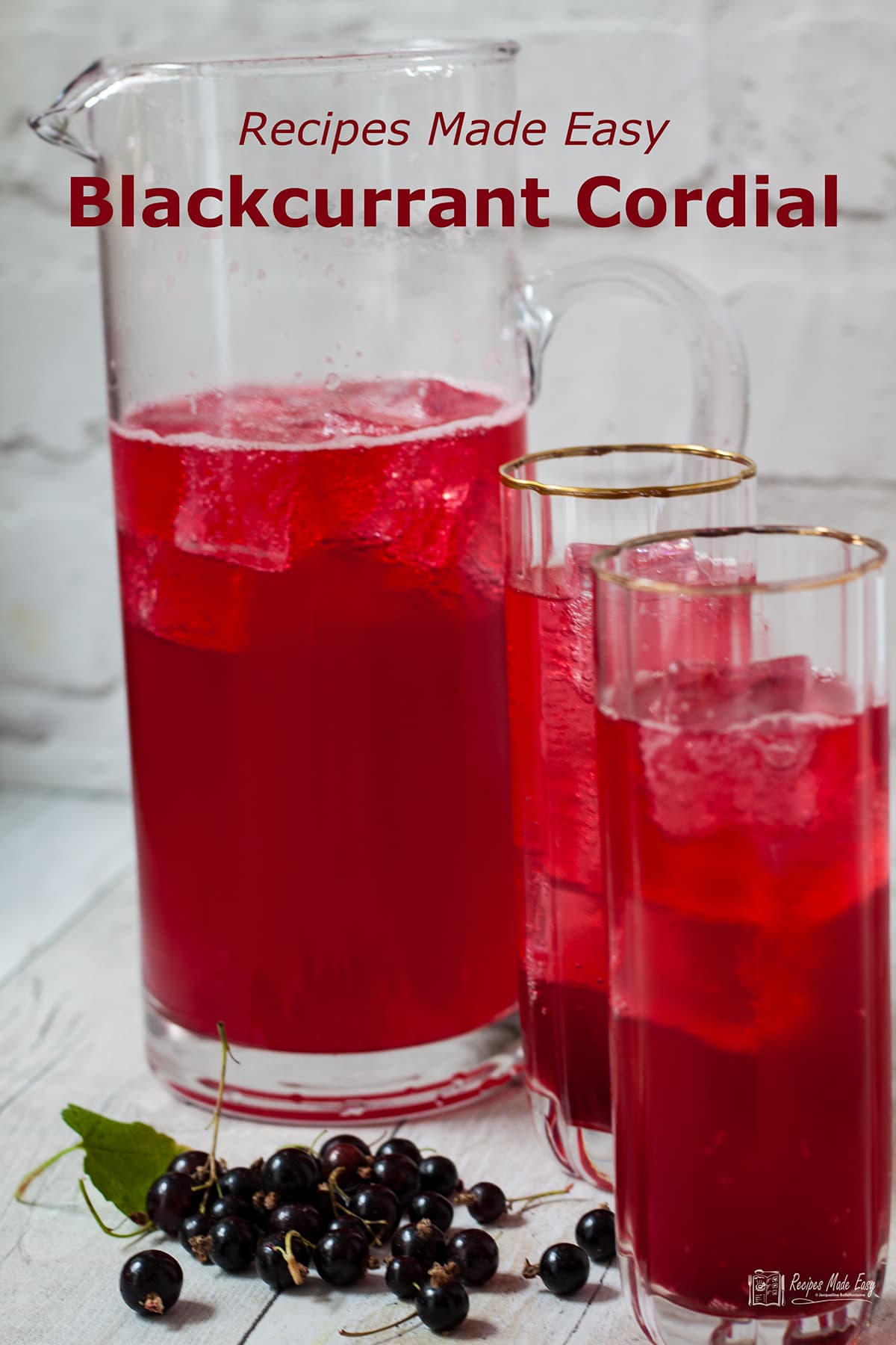 Homemade Blackcurrant Cordial | Recipes Made Easy