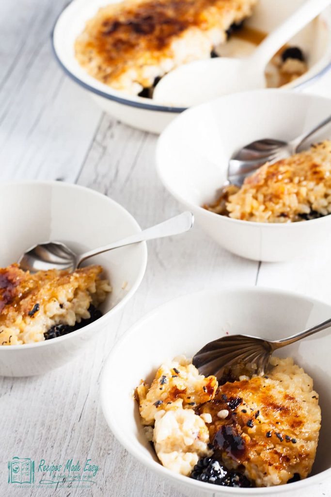 Blackberry Rice Brûlée | Recipes Made Easy