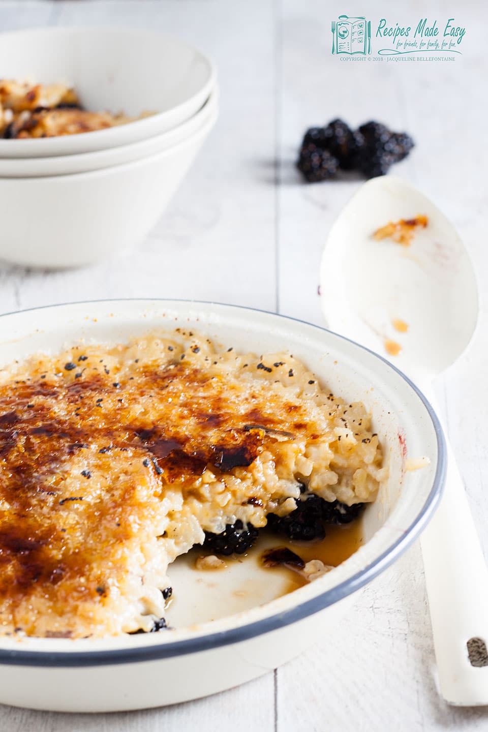 Blackberry Rice Brûlée | Recipes Made Easy
