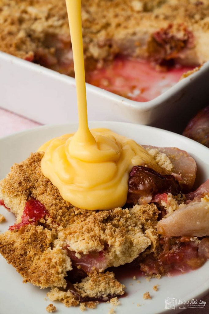 Easy Plum and Pear Crumble | Recipes Made Easy